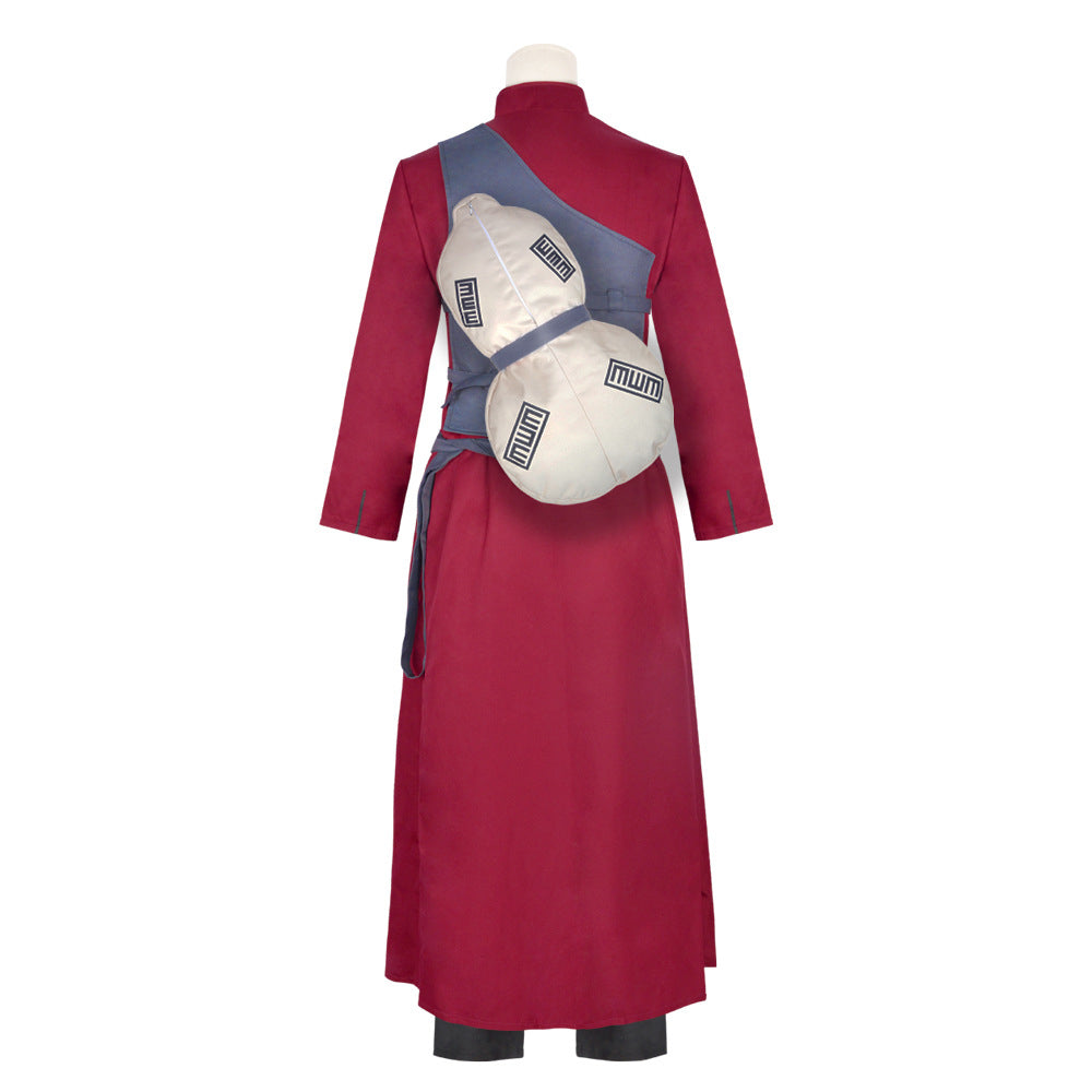 Gaara Whole Set Costume+Wigs+Sand Gourd Backpack+Shoes Cosplay Outfit – ProCosplayShop