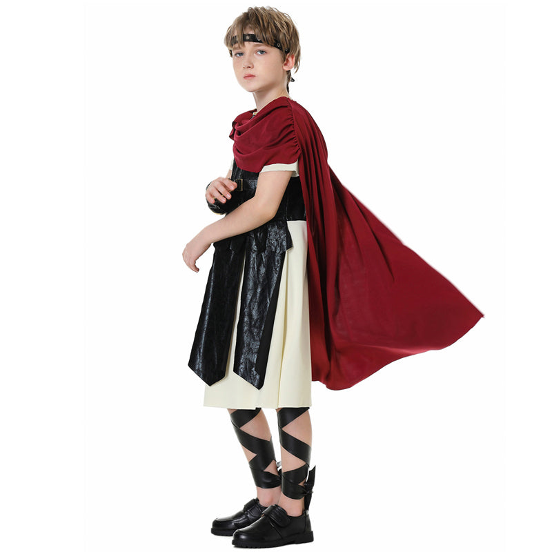 2023 Halloween Kids Spartan Warrior Costume With Shield and Sword Prop ...