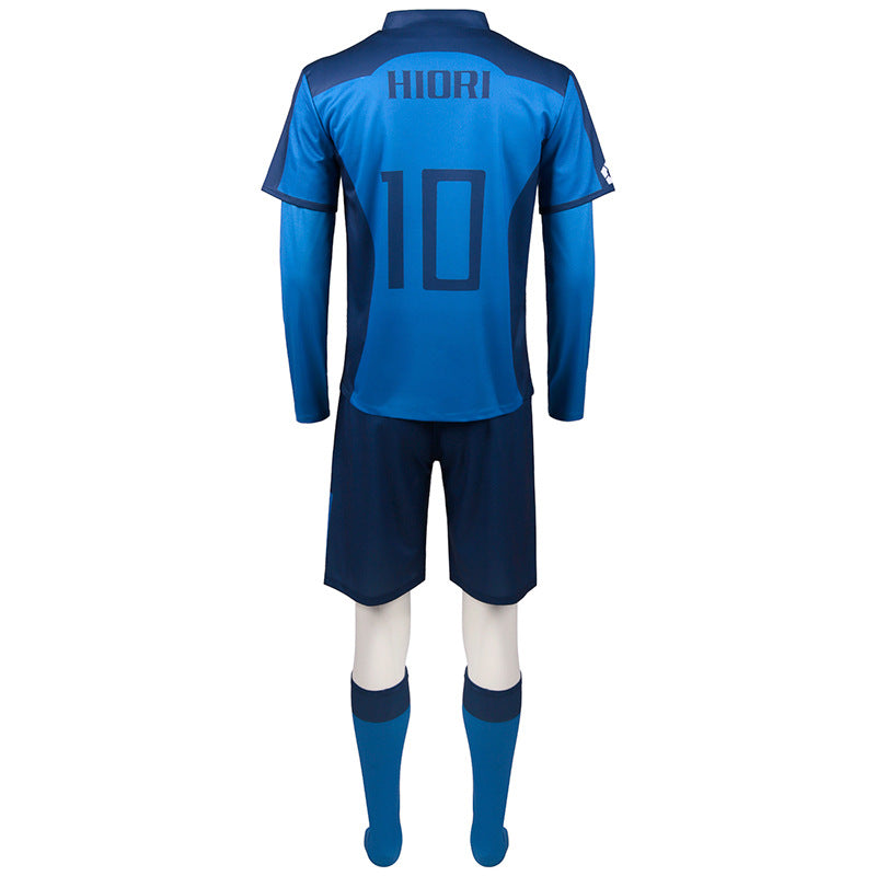 Anime Blue Lock Eleven Uniform Rin Itoshi Cosplay Costume NO.10 Jersey ...