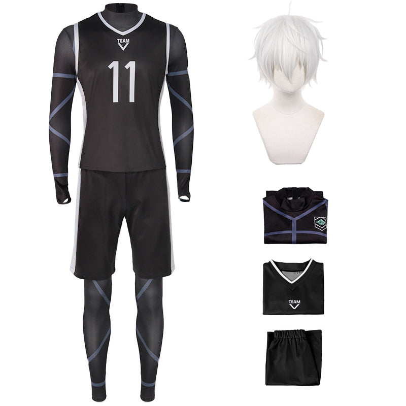 Anime Blue Lock Seishiro Nagi Team V Uniform Cosplay Costume NO.11 Jer ...