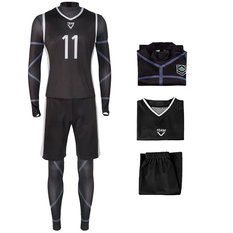 Anime Blue Lock Seishiro Nagi Team V Uniform Cosplay Costume NO.11 Jer ...