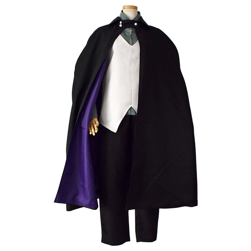 Sasuke Costume Outfit Set With Cloak Halloween Cosplay Costume ...