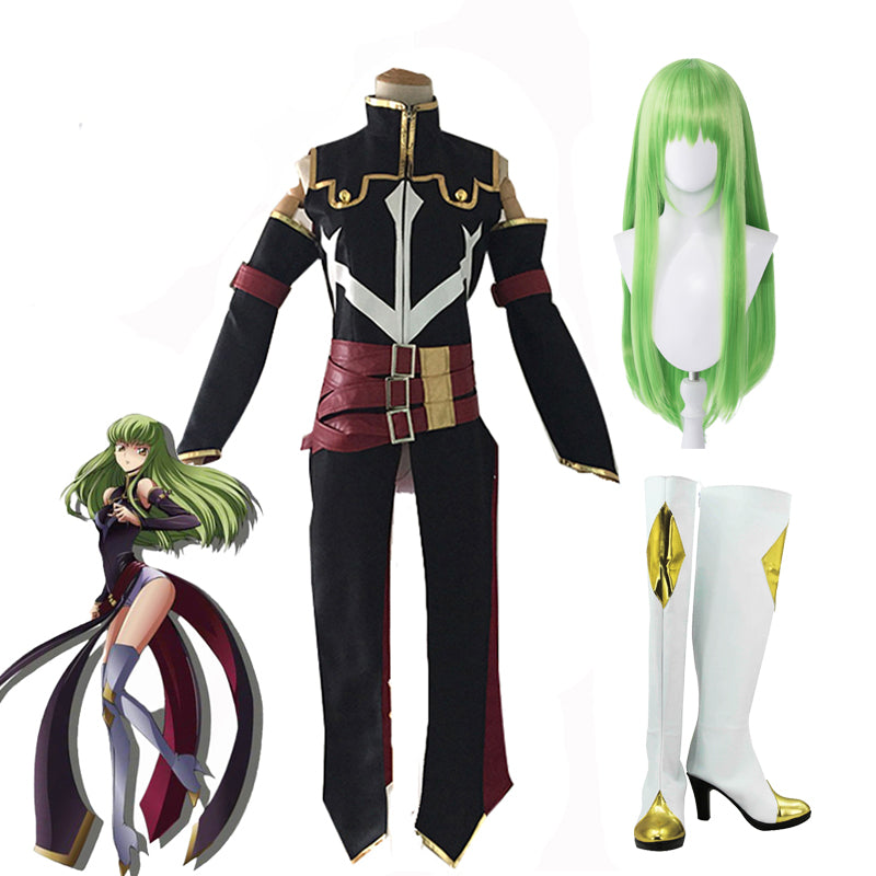 Anime Code Geass Lelouch of the Rebellion C.C.Black Knights Cosplay Co ...