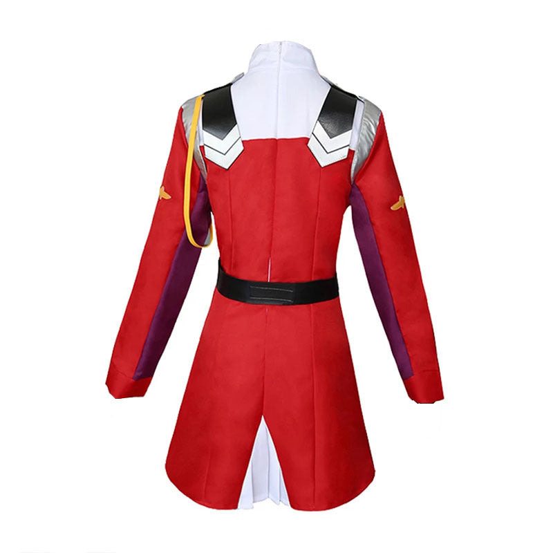Anime Darling in the Franxx Zero Two 002 Full Set Cosplay Red Uniform+ ...