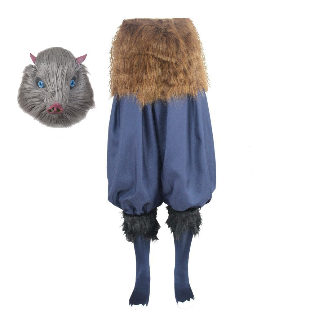 Anime Demon Slayer Kimetsu no Yaiba Inosuke Hashibira Costume Hallowee ...