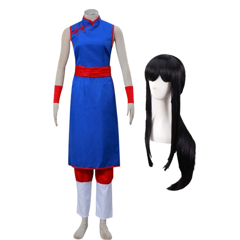 Dragon Ball Chi-Chi Costume Blue Fighting Outfit Cosplay Costume Suit ...