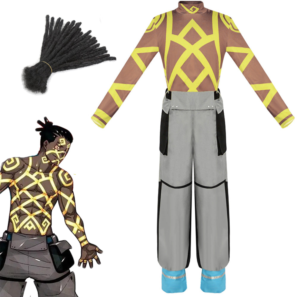 Anime Fire Force Enen No Shouboutai Ogun Montgomery Cosplay Costume Ha ...