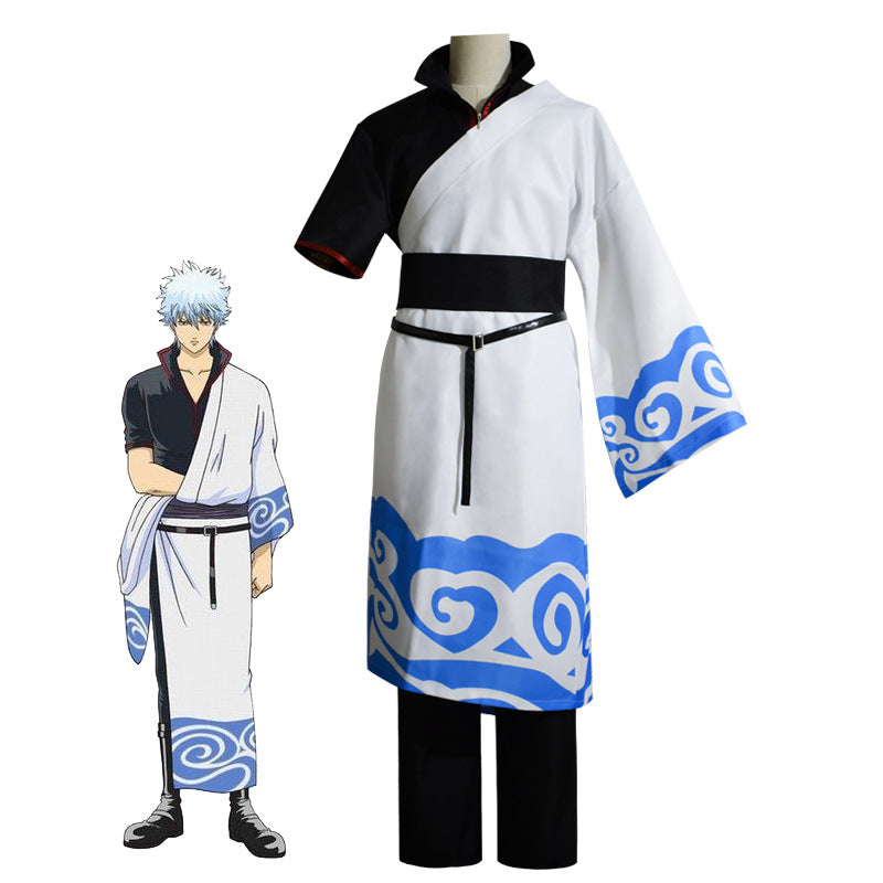 Anime Silver Soul/Gintama Gintoki Sakata Costume Full Set Halloween Ca ...