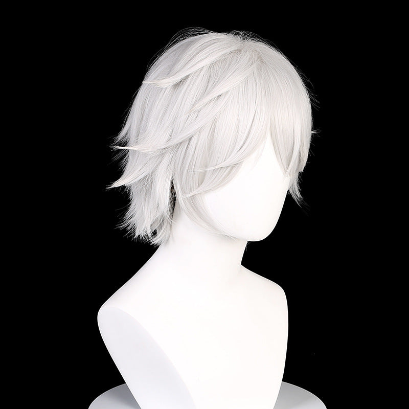 Anime Hell's Paradise: Jigokuraku Gabimaru Costume Wigs Silver Short W ...