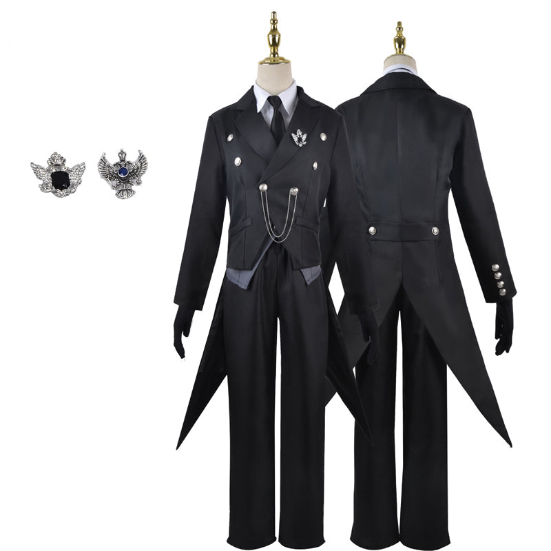 Demon Butler Sebastian Michaelis Costume Butler's Outfit Cosplay Costu ...
