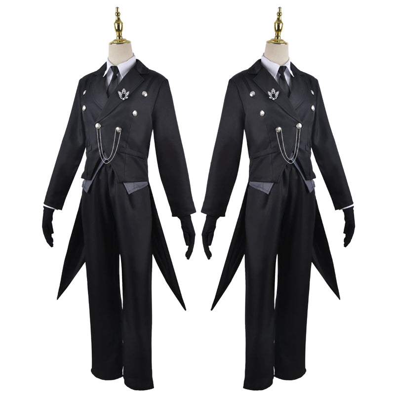 Sebastian Michaelis Butler Suit Costume With Wigs Whole Set Halloween ...