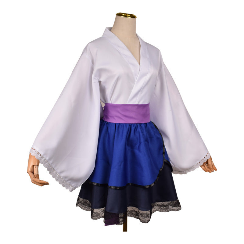 Sasuke Uchiha Female Cosplay Costume Lolita Dress Halloween Girls Wome ...