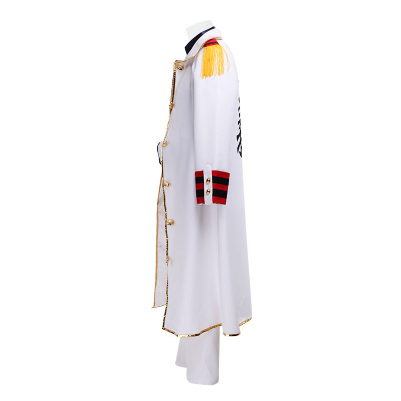 Anime One Piece Monkey D. Garp Cosplay Uniform Costume With Cloak Hall ...