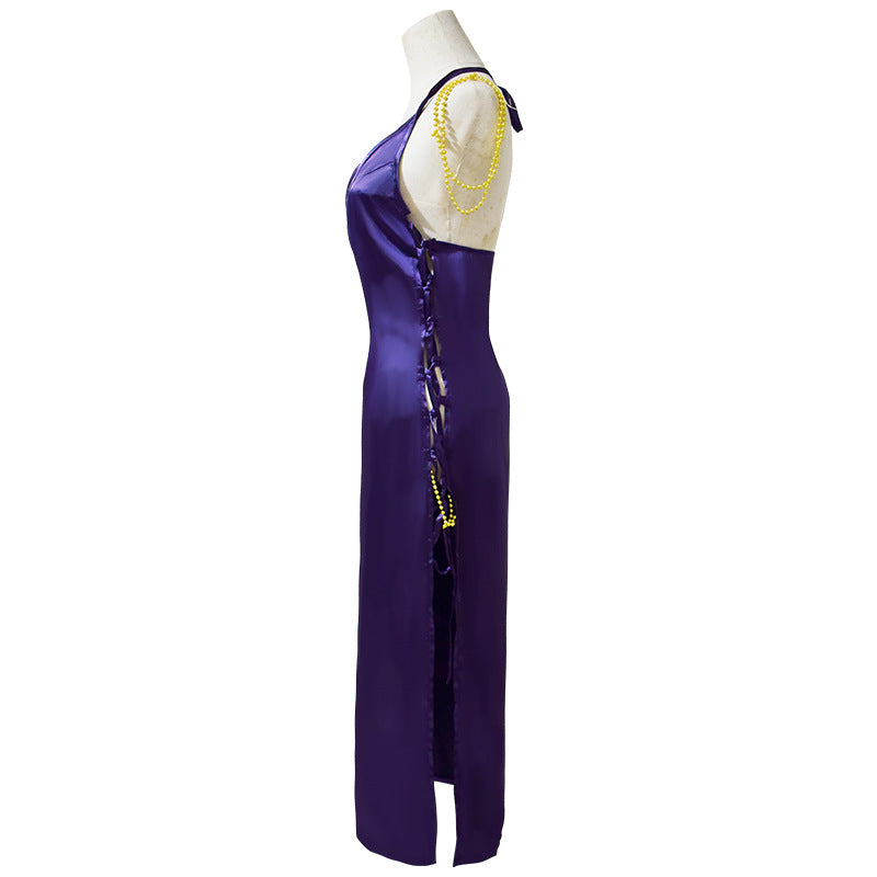 Anime Nami Zou Arc Outfit Cosplay Costume Purple Dress – ProCosplayShop