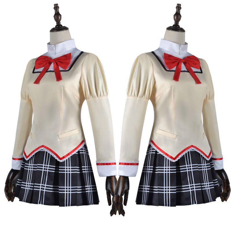 Anime Puella Magi Madoka Magica Kaname Madoka Homura Akemi School Unif ...