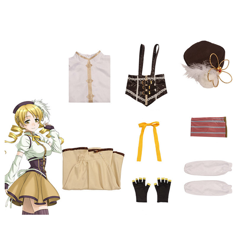 Anime Puella Magi Madoka Magica Mami Tomoe Cosplay Costume Lolita Dres ...