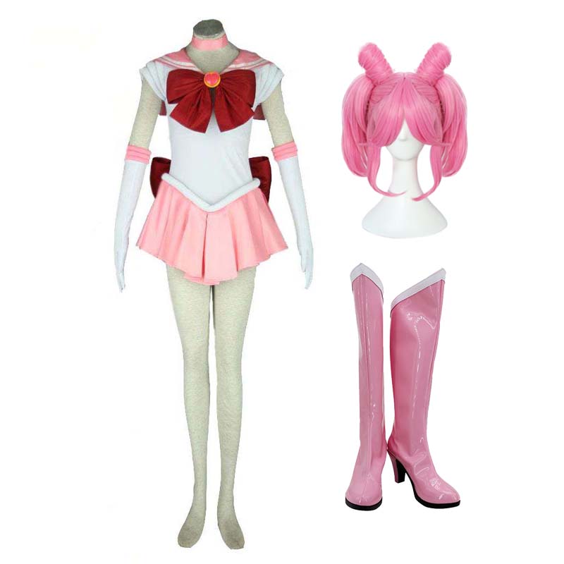 Anime Sailor Moon Sailor Chibi Moon Chibiusa Full Set Costume With Wig ...