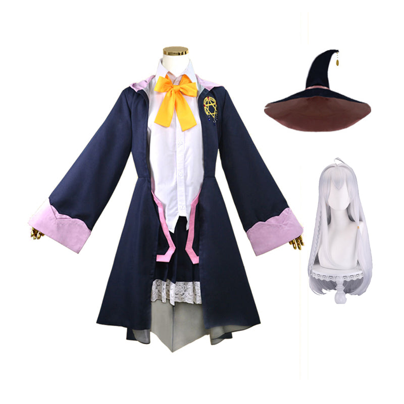 Anime Wandering Witch: The Journey of Elaina Cosplay Costume With Hat ...