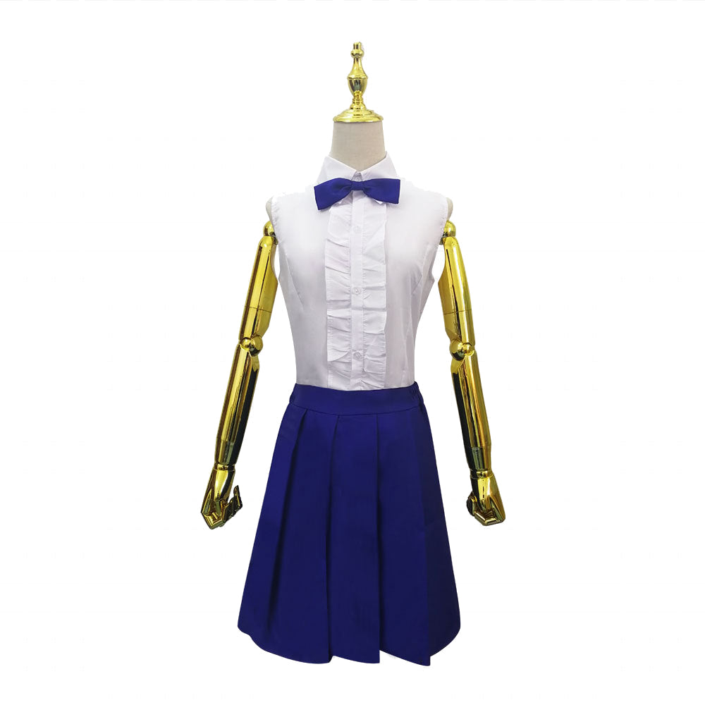 Erza Scarlet Blue Skirt Uniform Halloween Cosplay Outfit – ProCosplayShop