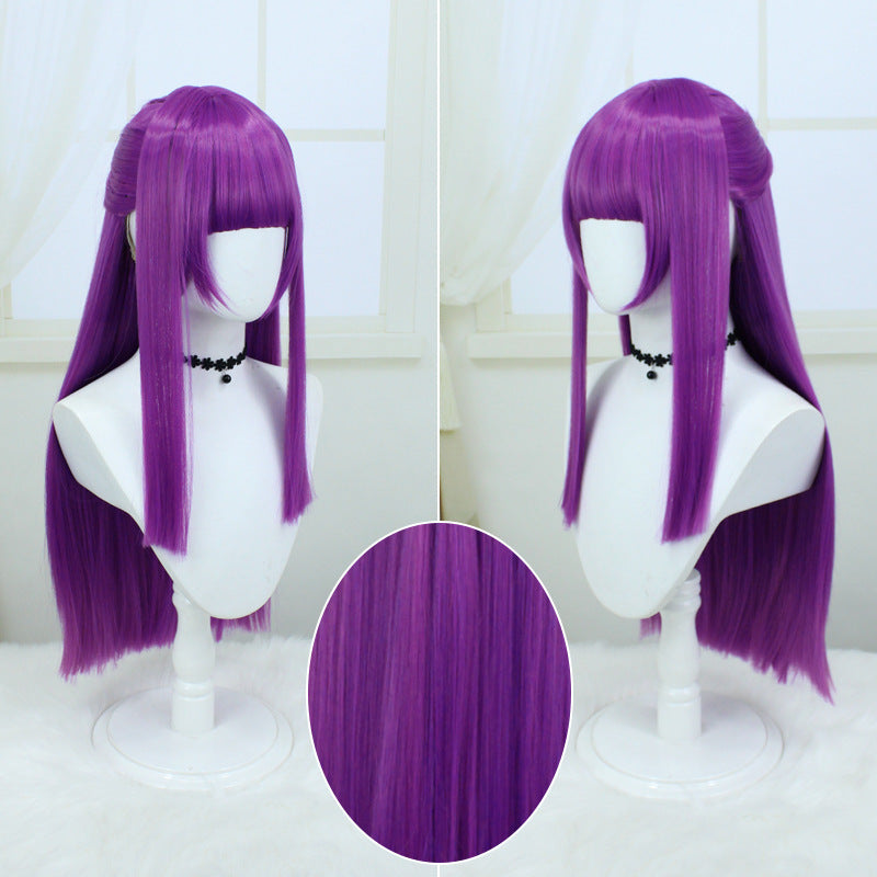 Fern Cosplay Purple Wigs Frieren Beyond Journey's End Ferun Costume Ac ...