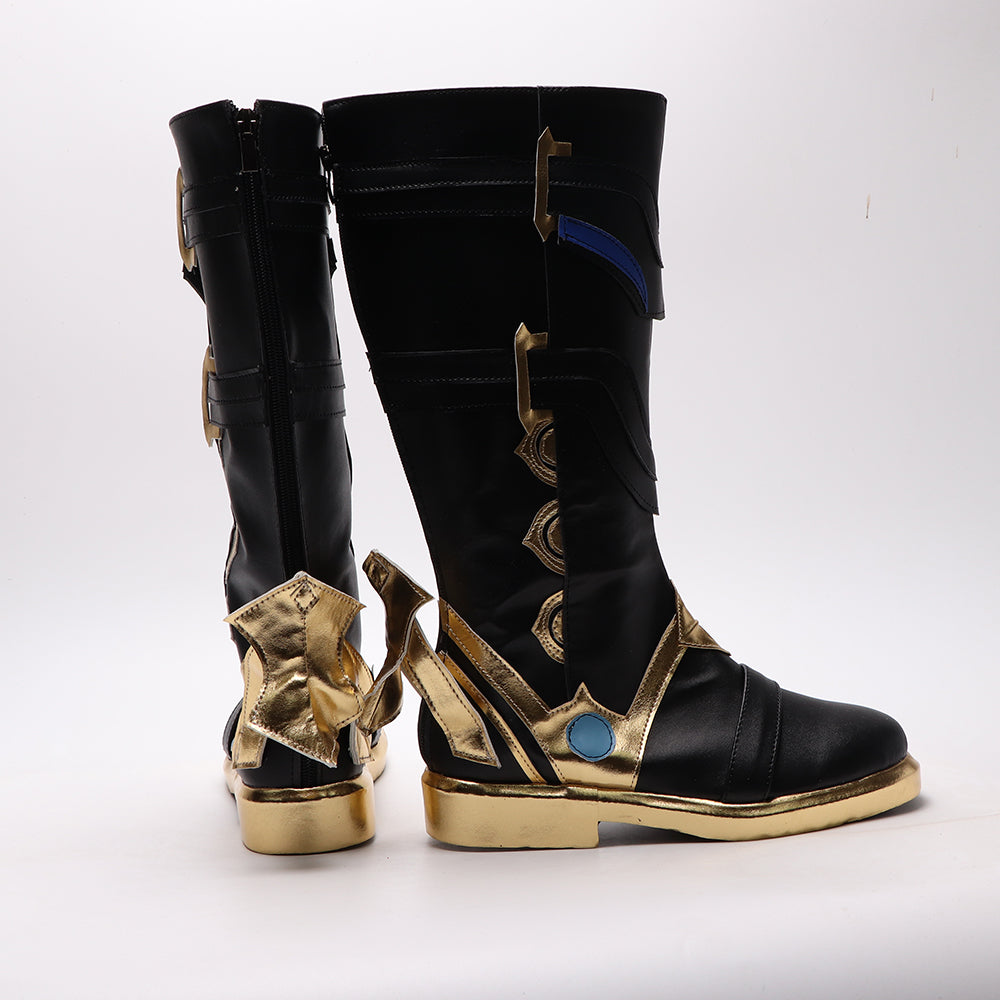 Genshin Impact The Doctor Il Dottore Cosplay Boots Customized PU Leath ...
