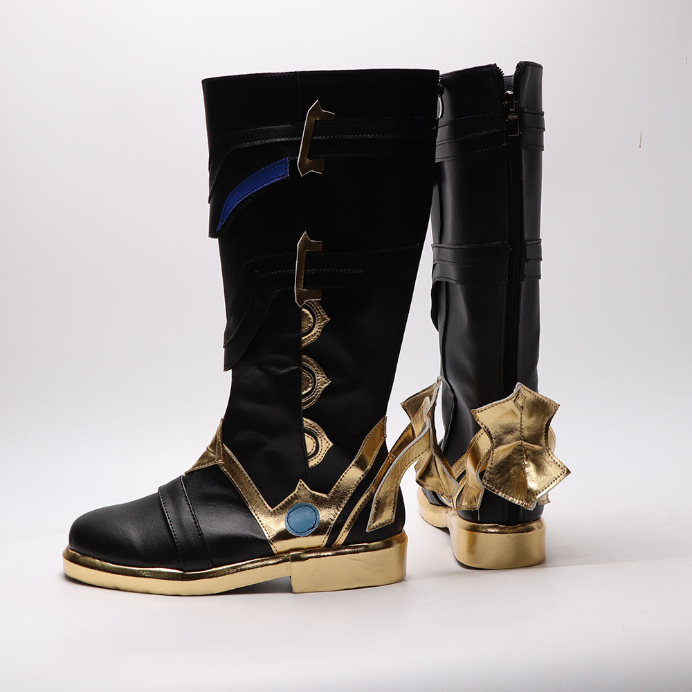 Genshin Impact The Doctor Il Dottore Cosplay Boots Customized PU Leath ...