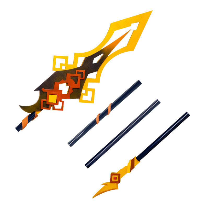 Genshin Impact Zhongli Weapon Cosplay Props Polearm Vortex Vanquisher ...