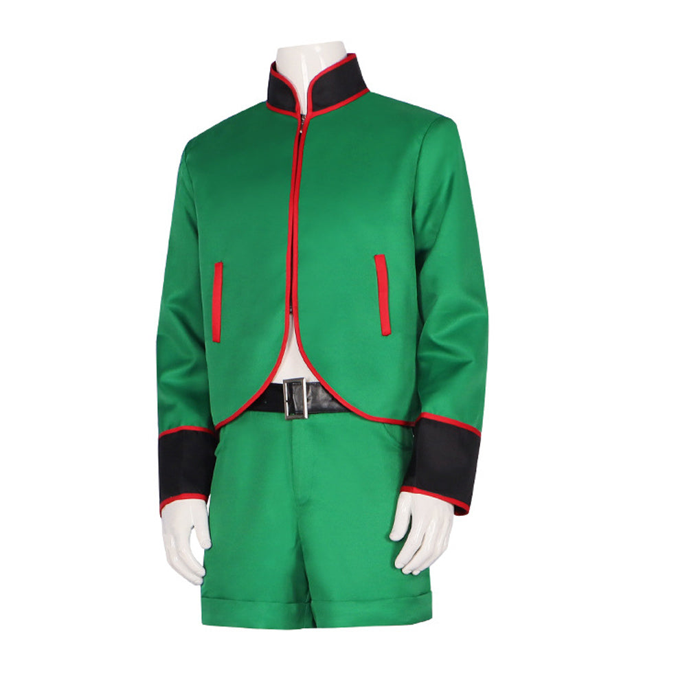 Gon Freecss Cosplay Costume Green Uniform+Wigs+Cosplay Shoes Full Set ...