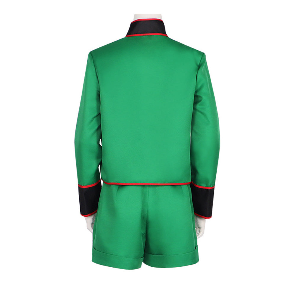 Gon Freecss Cosplay Costume Green Uniform+Wigs+Cosplay Shoes Full Set ...
