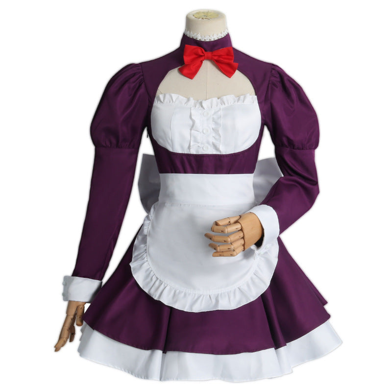 High-Rise Invasion Maid Mask Cosplay Maid Dress Costume With Mask Outf ...