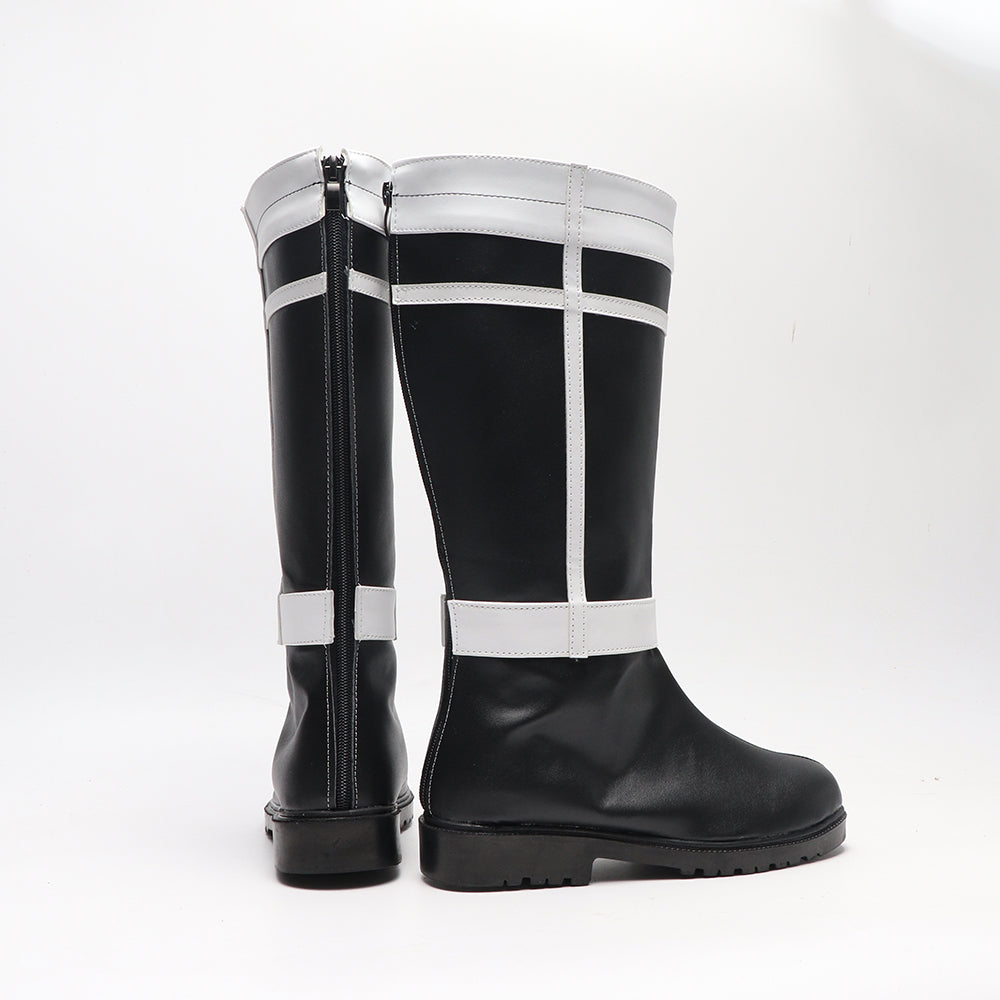 Himmel Costume Shoes PU Leather Black Boots Frieren Beyond Journey's E ...