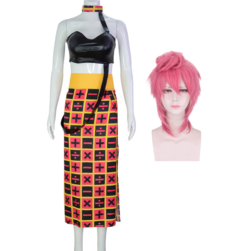 JOJO Trish Una Cosplay Costume Dress Halloween Costume Outfit ...