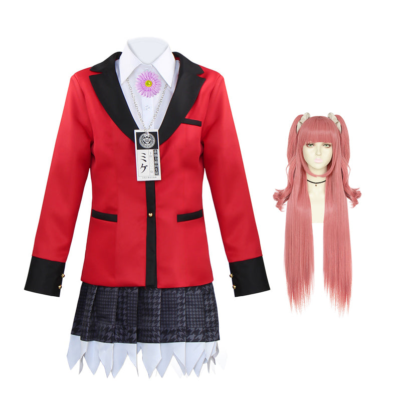 Kakegurui Yumemi Yumemite Uniform Outfit Costume Halloween Carnival Co ...