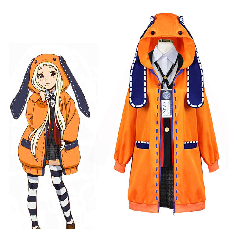 Kakegurui Runa Yomozuki Full Set Costume+Wigs+Shoes Girls Women Hallow ...