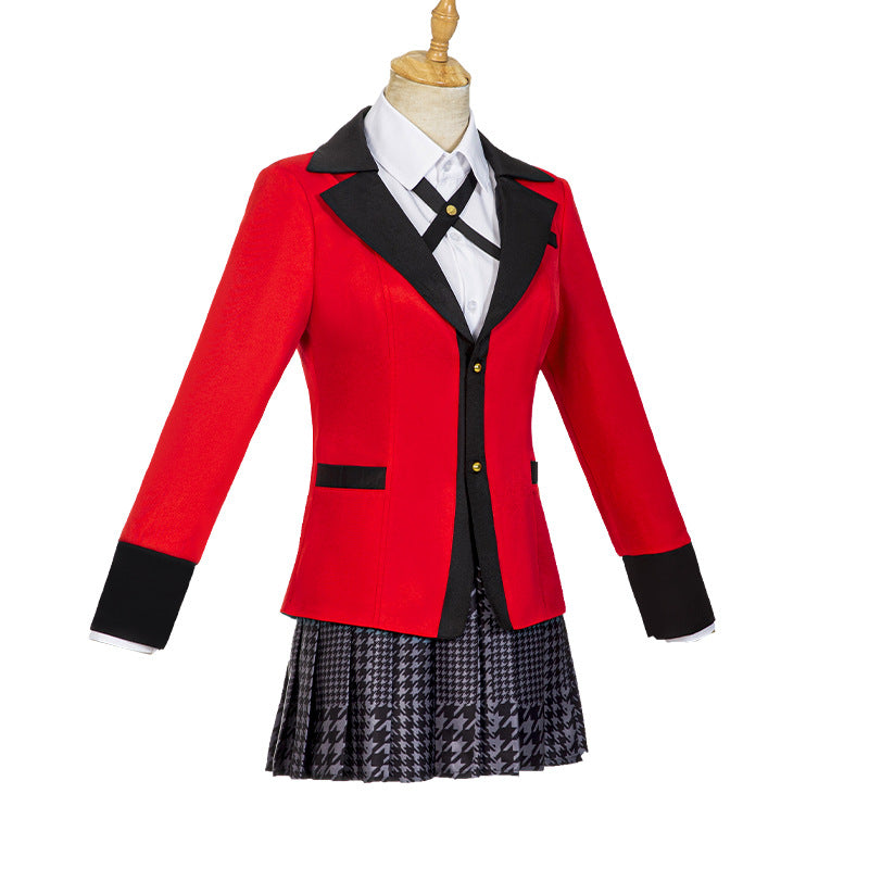 Kakegurui Mary Saotome Uniform Costume+Wigs+Shoes Whole Set Halloween ...