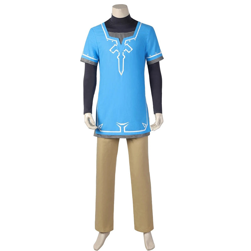 Kids/Adults Halloween Cosplay Link Costume Full Set With Cloak Hallowe ...
