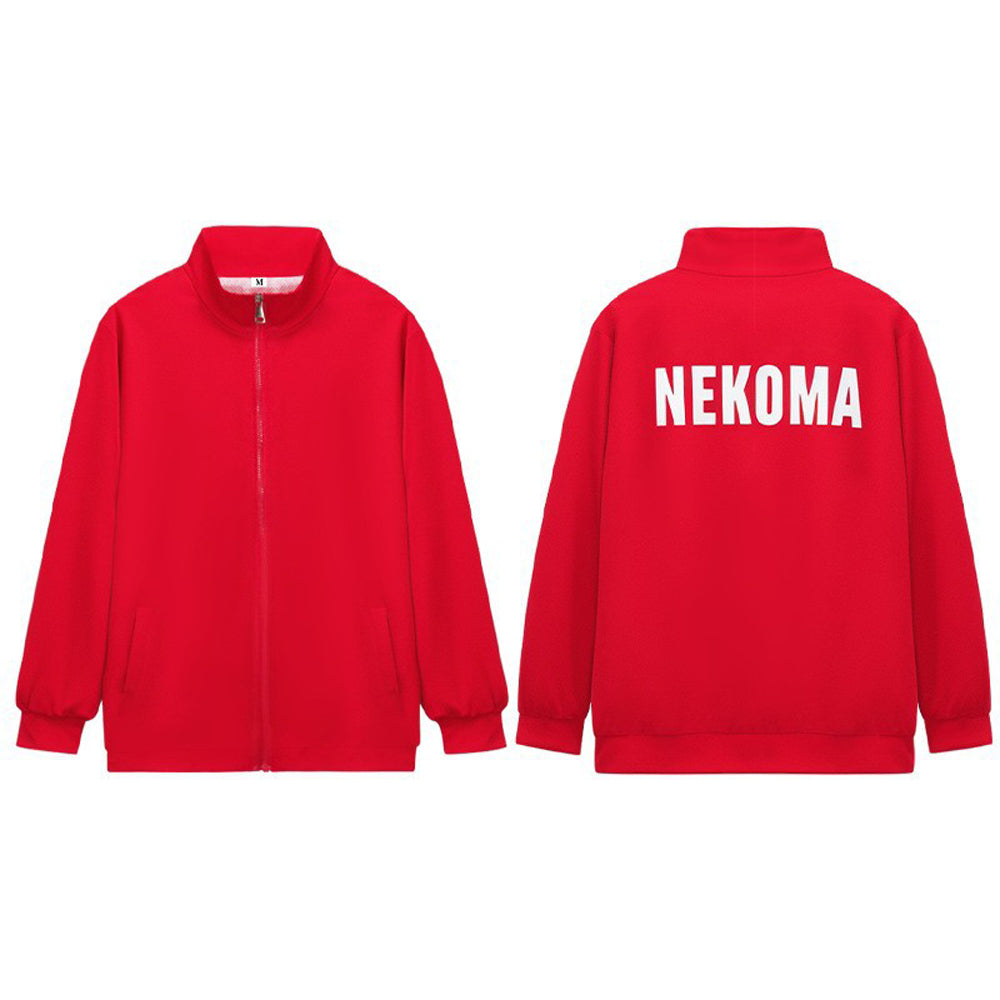 Nekoma Red Uniform Costume Jacket and Pants Set Kenma Kozume Tetsuro K ...