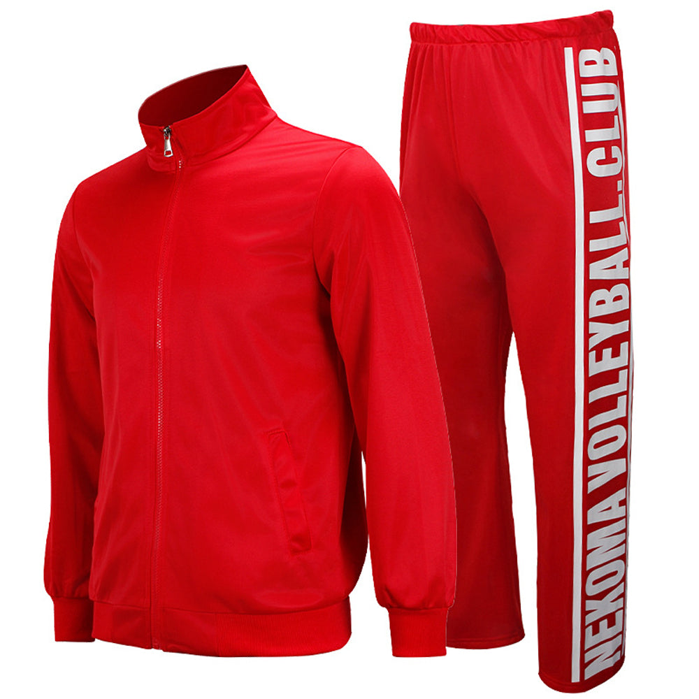Nekoma Red Uniform Costume Jacket and Pants Set Kenma Kozume Tetsuro K ...