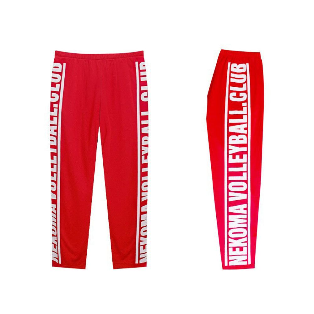 Nekoma Red Uniform Costume Jacket and Pants Set Kenma Kozume Tetsuro K ...