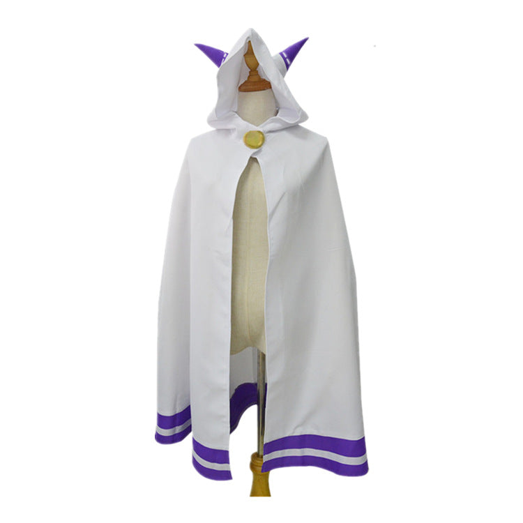 Re:Zero Starting Life in Another World Emilia Cosplay Costume Cloak ...