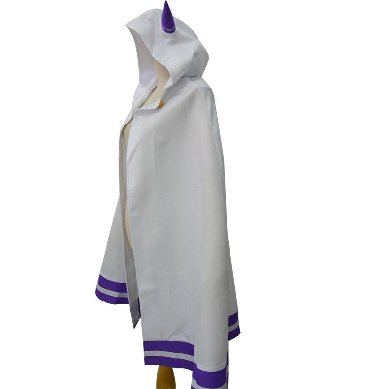 Re:Zero Starting Life in Another World Emilia Cosplay Costume Cloak ...