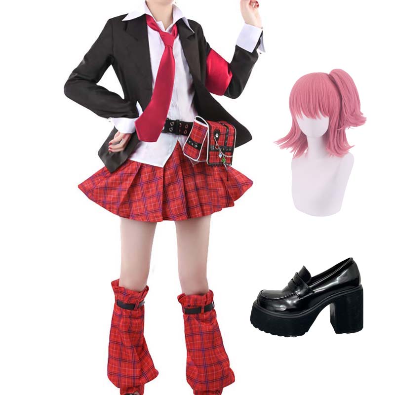 Shugo Chara! Amu Hinamori Uniform Costume+Wigs+Cosplay Shoes Full Set ...