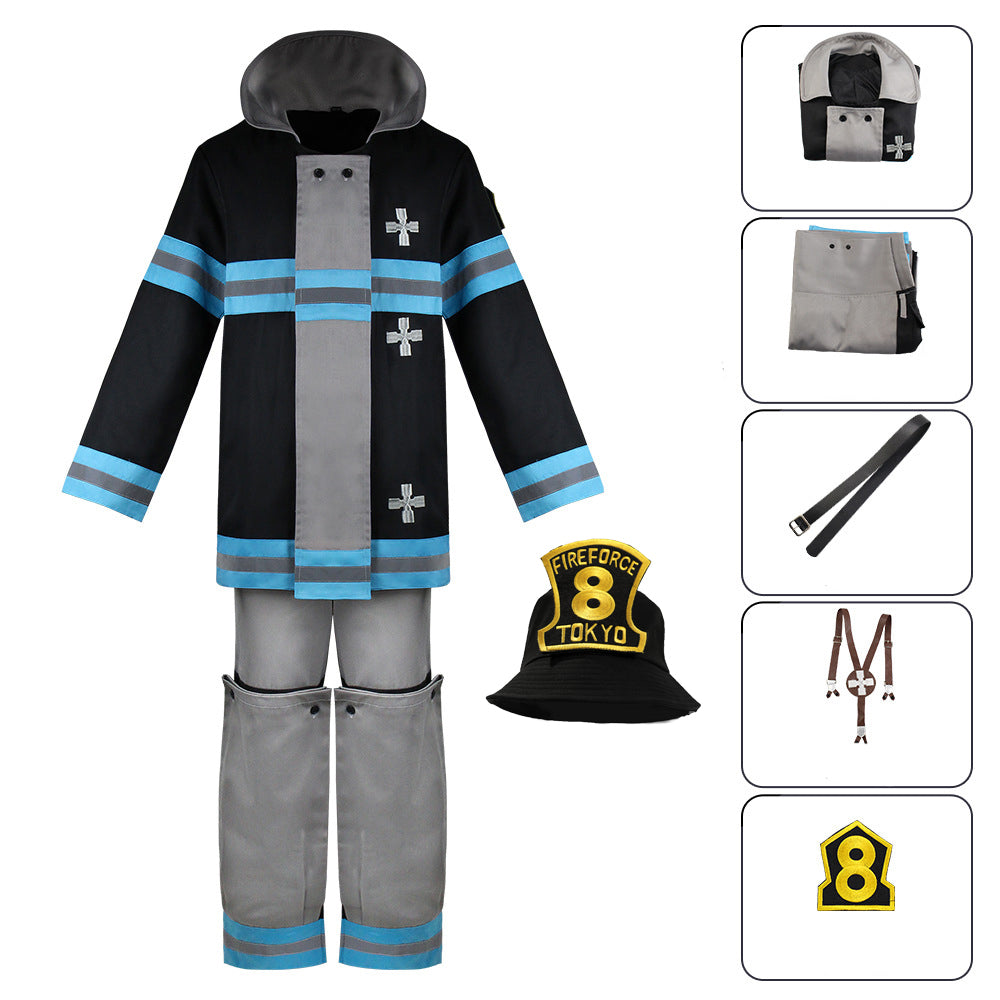 Special Fire Force Company 8 Uniform Costume Shinra Kusakabe Costume O ...