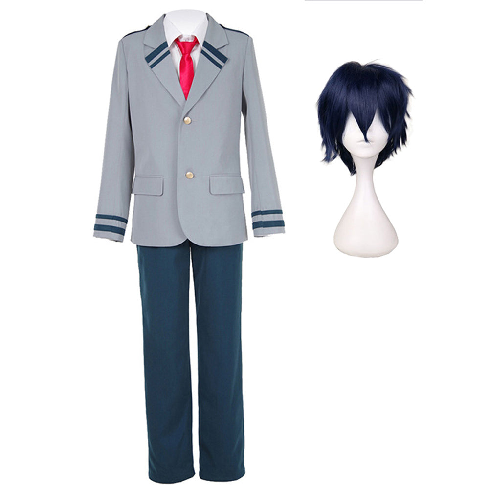 Tenya Ida School Uniform Costume With Wigs Set Halloween Cosplay Outfi ...
