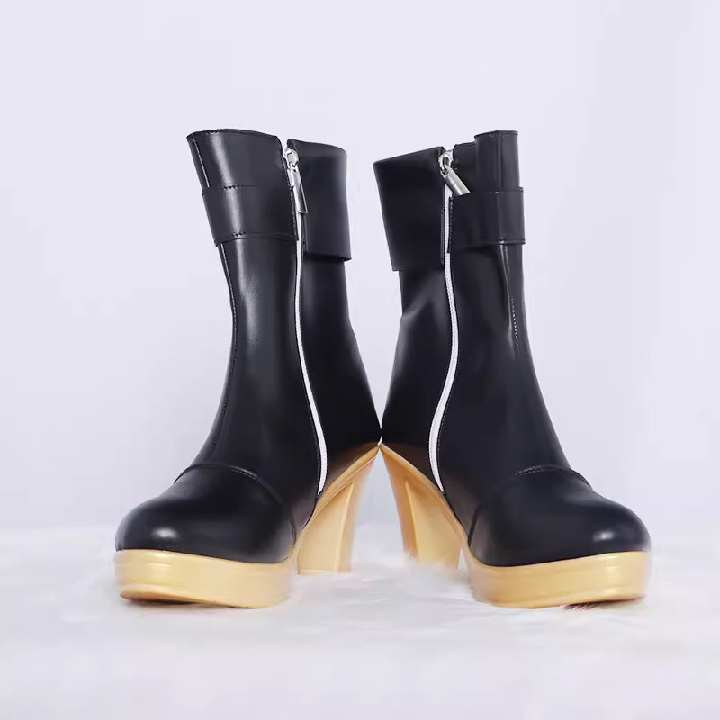 Zenless Zone Zero Hoshimi Miyabi Cosplay Boots PU Leather Costume Shoe ...