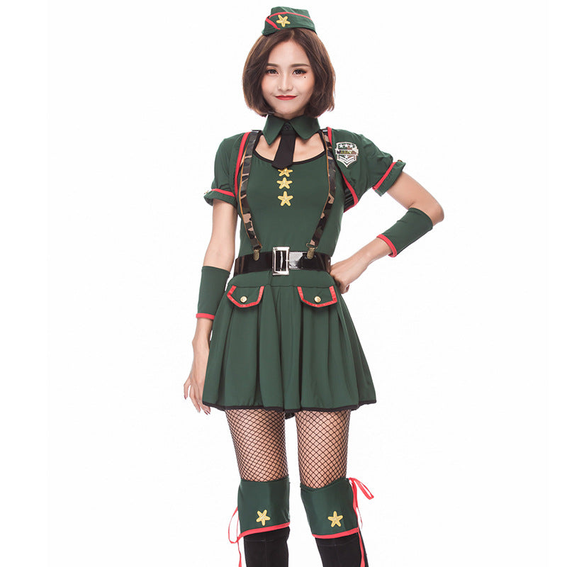 Adult Women Army Officer Navy Sailor Costume For Halloween/Stage ...