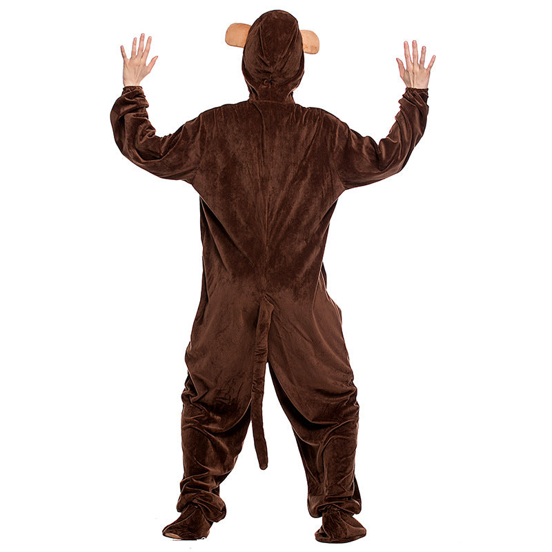 Halloween Christmas Monkey Cosplay Costume Kigurumi Halloween Cosplay ...