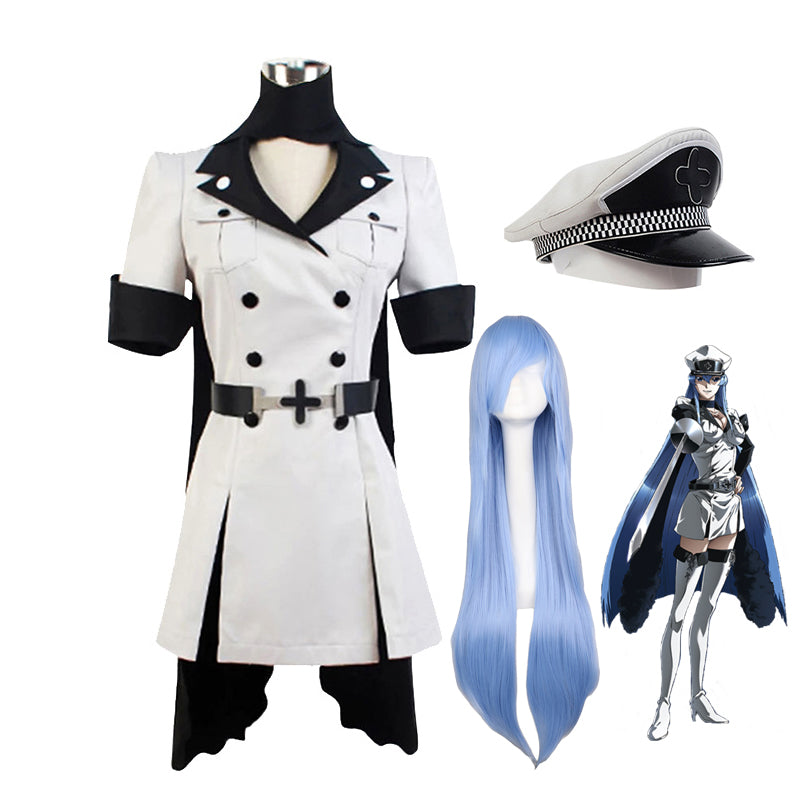 Anime Akame ga Kill! General Esdeath Uniform Costume+Wigs + Hat Whole ...