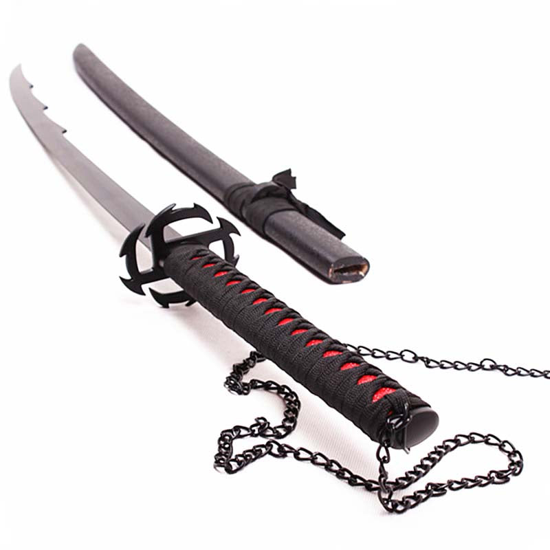 Anime Cosplay Swords Ichigo Bankai Tensa Zangetsu Cosplay Wooden Sword ...