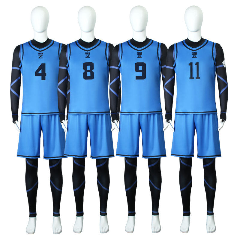 Anime Blue Lock Team Z Jersey Costume Cosplay Outfit – ProCosplayShop